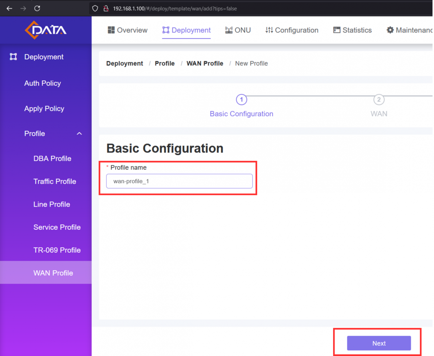 Citraweb.com : Konfigurasi ONU Terpusat Dengan OLT C-Data