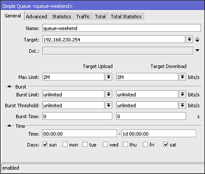 Citraweb.com : Limitasi Bandwidth Berdasarkan Waktu